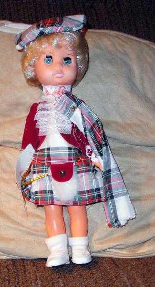 12 Inch Scottish Girl Doll in Kilts