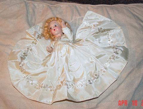 Princess Ann Composition Doll 1930s-1940s, White Dress